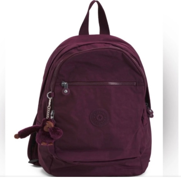 Kipling | Bags | Nwt Kipling Challenger Backpack Monkey Keychain Dark ...